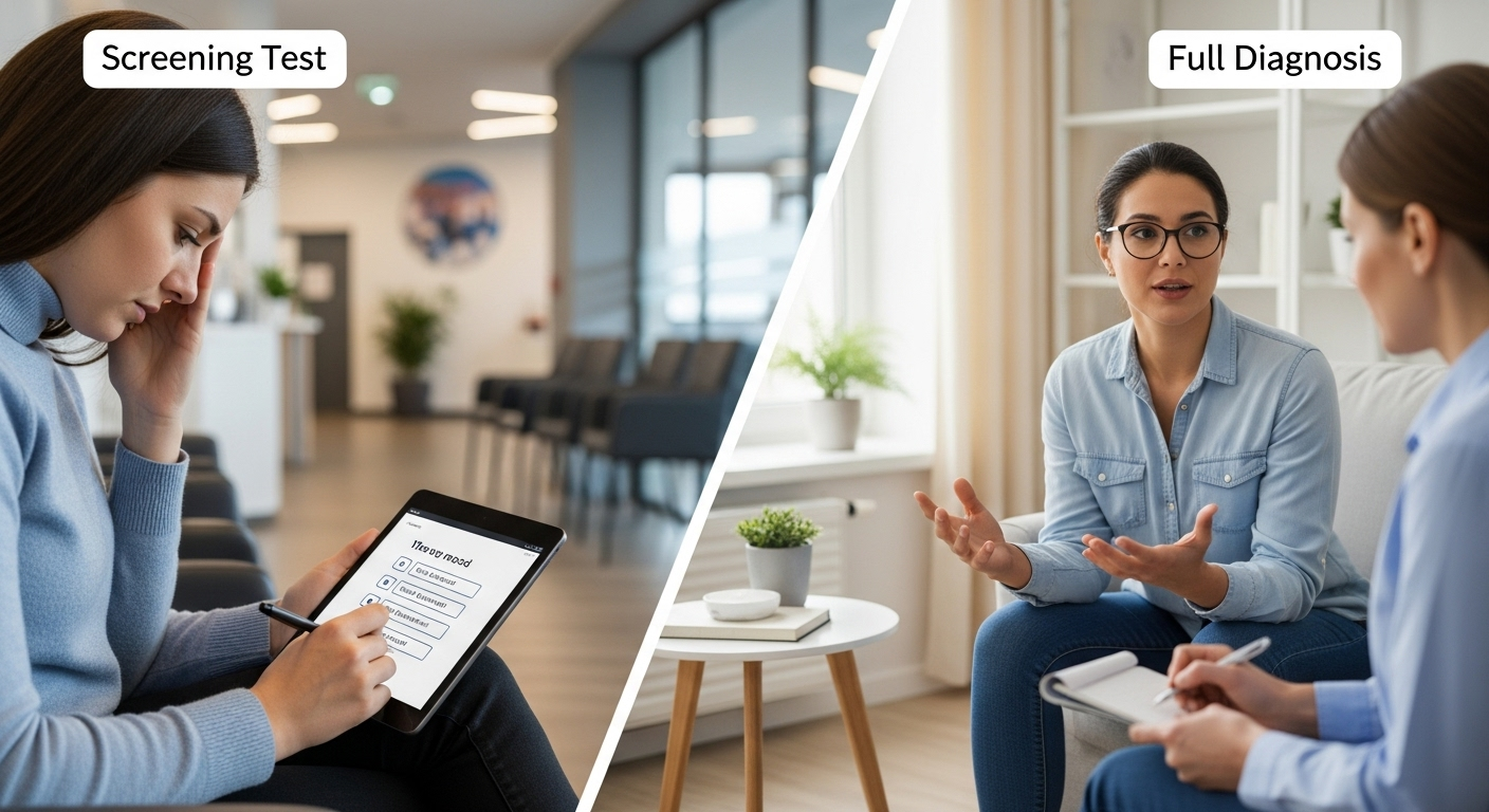 Screening Test vs Full Diagnosis: Key Differences in Mental Health