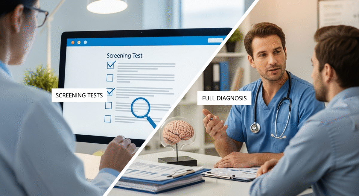 Screening Test vs Full Diagnosis: Key Differences in Mental Health
